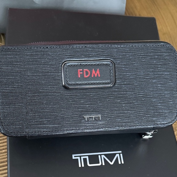 Tumi | Accessories | Tumi Watch Case Black Textured Pouch | Poshmark